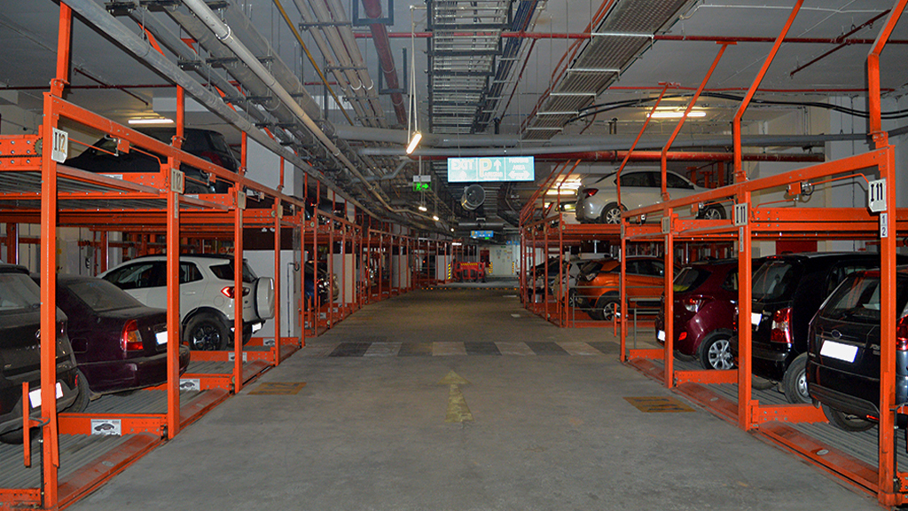 Stack and Puzzle Parking System in Bangalore | KLAUS Multiparking